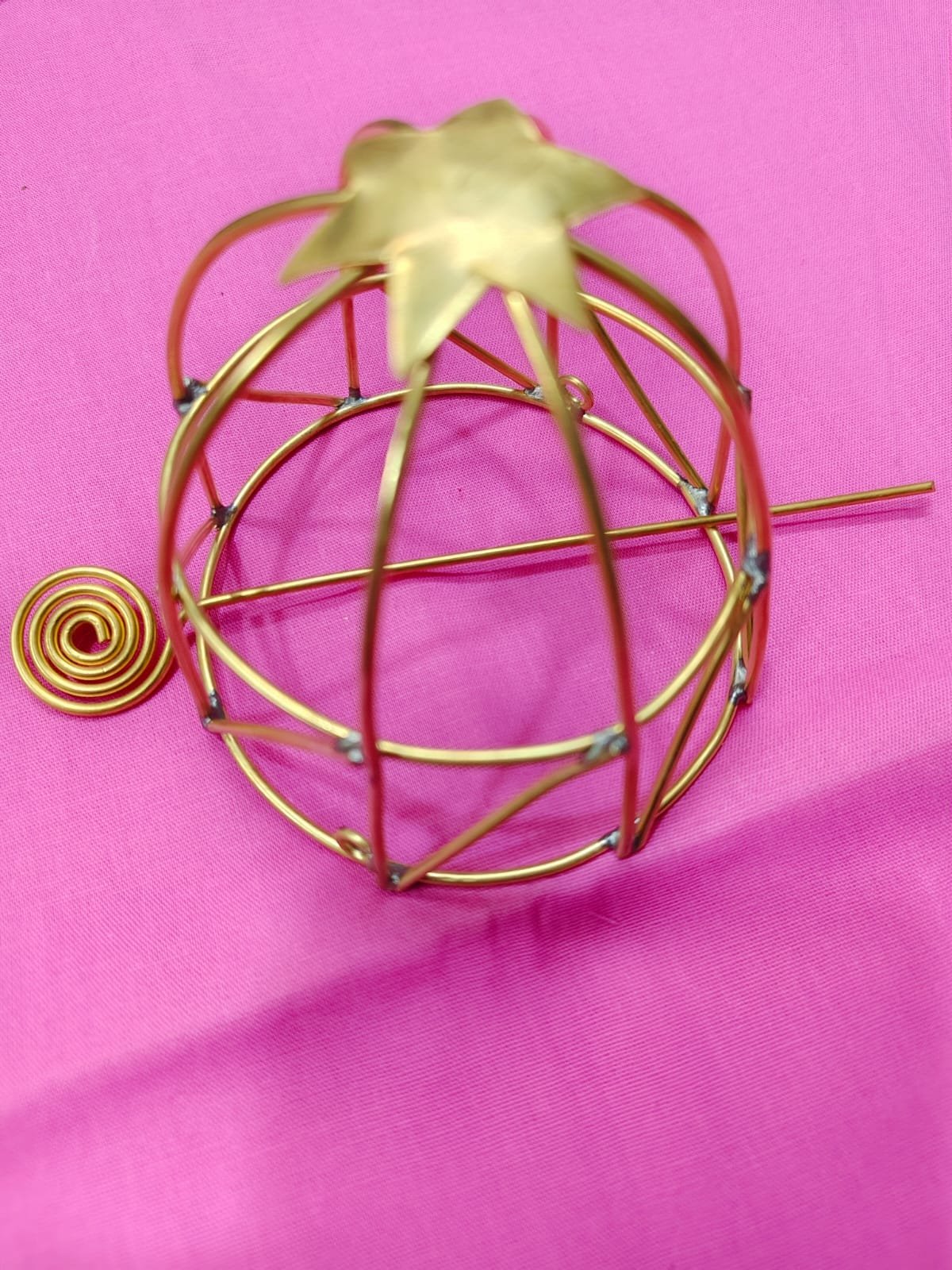 Handcrafted Brass Hair Bun Cage Set for Women - Rahulda