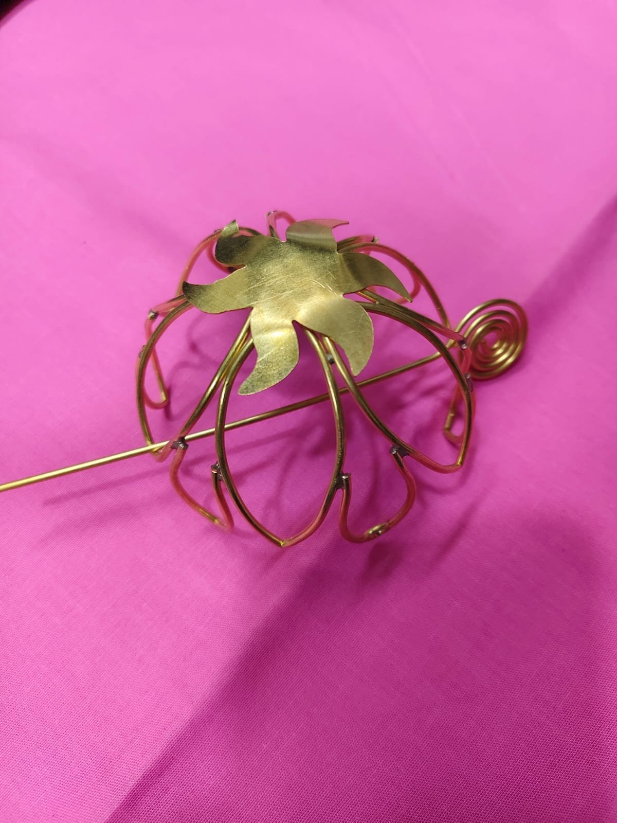 Handcrafted Brass Hair Bun Cage for Women and Girl - Rahulda