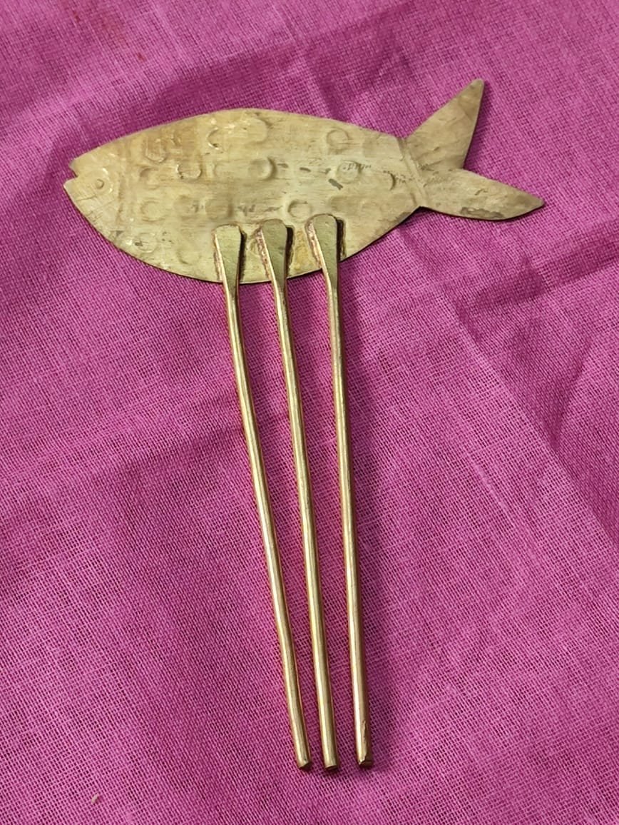 Brass Metal Hair style Hair Pin design - Rahulda