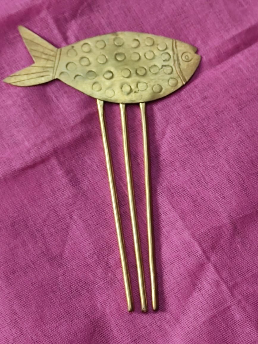Brass Metal Hair style Hair Pin design - Rahulda