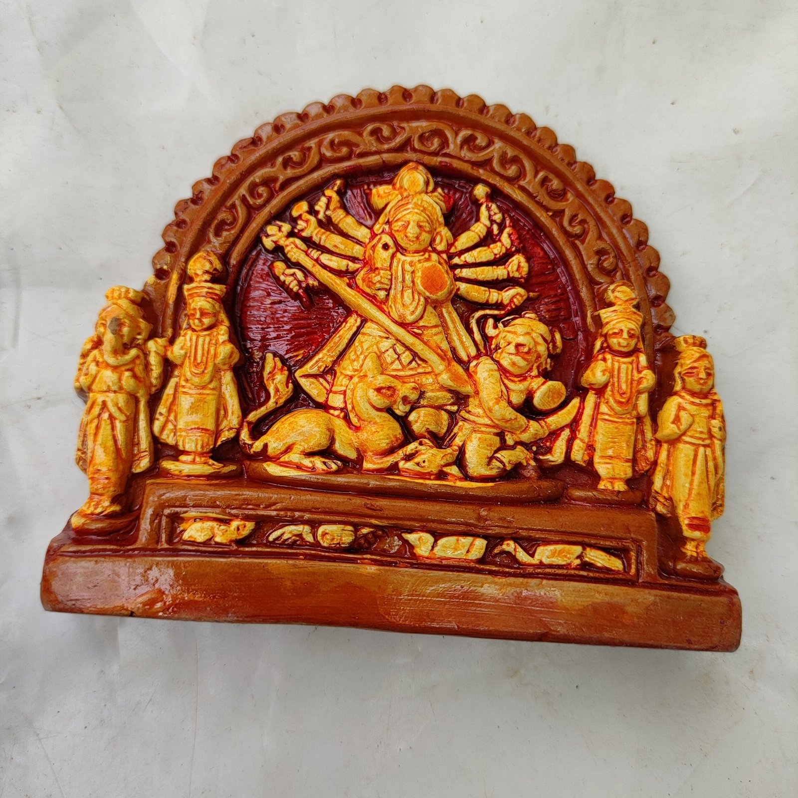 Hand Work Terracotta statue Religious Theme - Rahulda