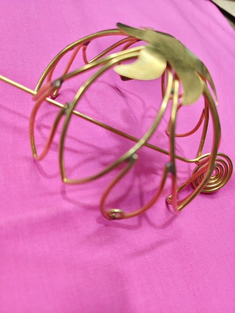 Handcrafted Brass Hair Bun Cage for Women and Girl - Rahulda