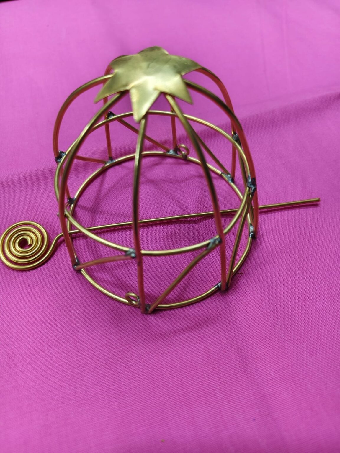 Handcrafted Brass Hair Bun Cage Set for Women - Rahulda